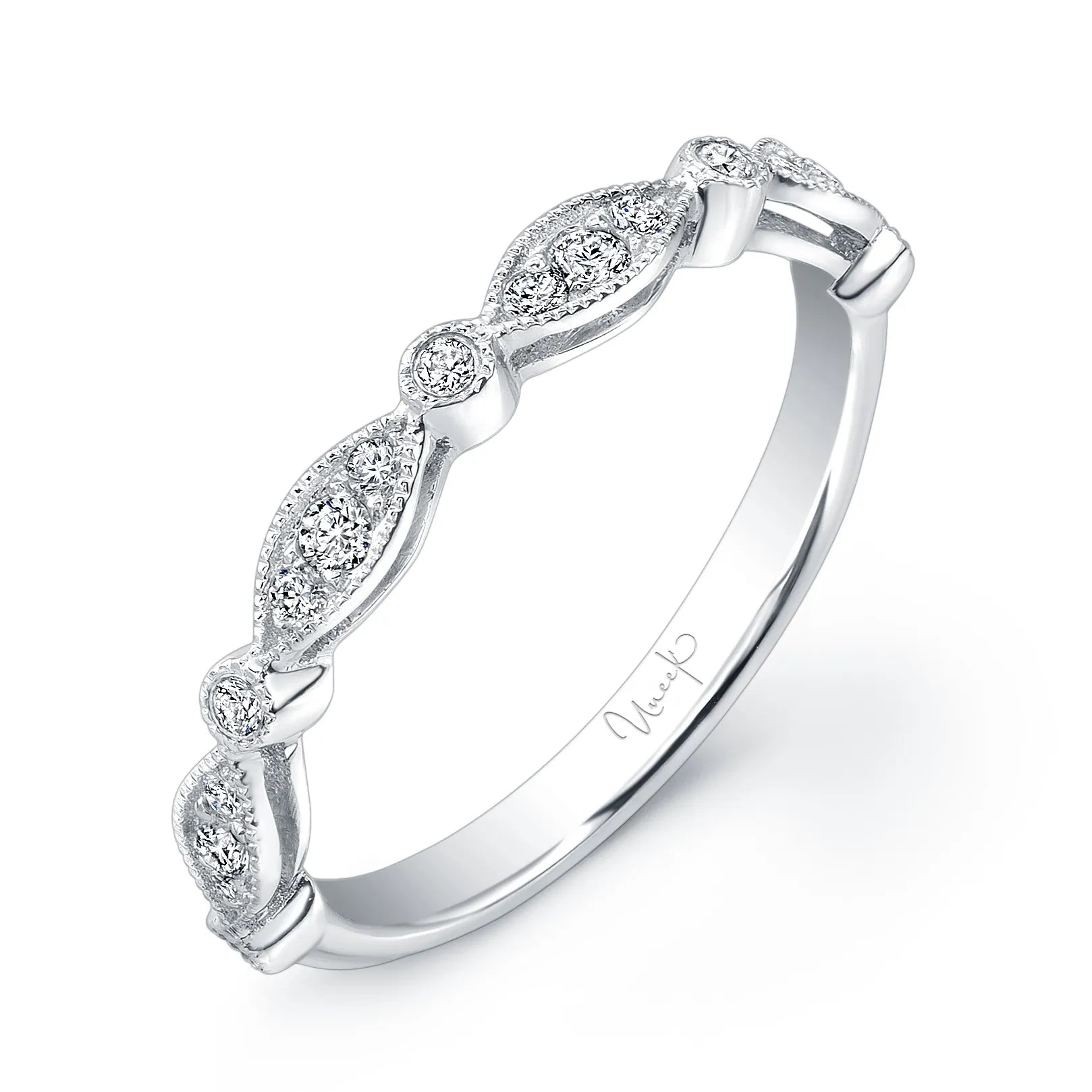 Uneek Art Nouveau-Inspired Diamond Wedding Band – Willis Fine Jewelry